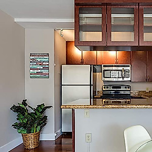 Istrion Inspirational Wall Art Framed Canvas 12 x 16 in (Turquoise) - Motivational Positive Quotes Rustic Wall Arts Decor for Home Office Bathroom Bedroom Kitchen Classroom Gym