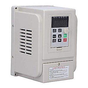 Liccx Variable Frequency Drive, 110VAC 50/60Hz 1500W VFD Inverter Converter, VFD Inverter Frequency Converter (Single-Phase Input, 3 Phase Output)
