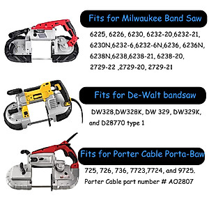 4 PCS 45-69-0010 for Milwaukee Pulley Tires Replacement Portaband Saw Belts 6225 6230 6232-6 AO2807 6238N 6238-20 2729-20