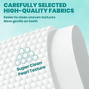 MEDUWEDU Dental Care Finger Wipes 60 Counts,Teeth Cleaning Finger Wipes for Dogs & Cats,Reduces Plaque & Freshens Breath, Coconut Scent