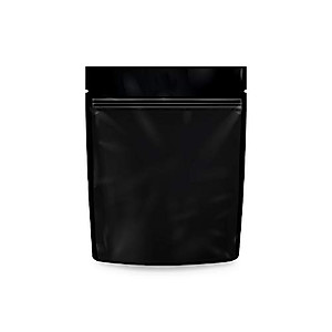 Loud Lock Mylar Bags Smell Proof 1 Gram All Black - 100 Count 4.125" X 3.35" 6mill Thickness - Packaging Bags - Mylar Bags For Food Storage - Resealable Bags - Smell Proof Bags - Dispensary Packaging