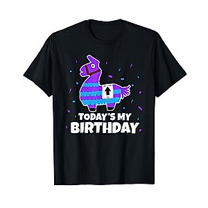 Cute Birthday Llama T-Shirt Funny Bday Animal Party Tee T-Shirt