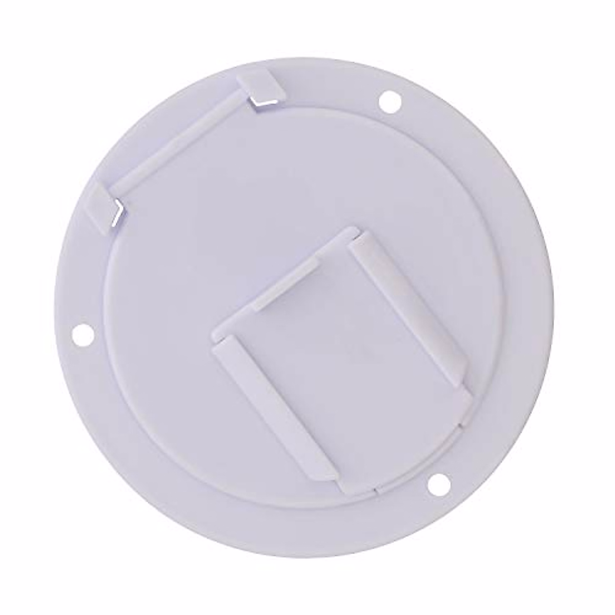 Dumble Round Electric Cable Hatch for 50 Amp RV Electric Cord – RV Camper Electric Cord Cover, White