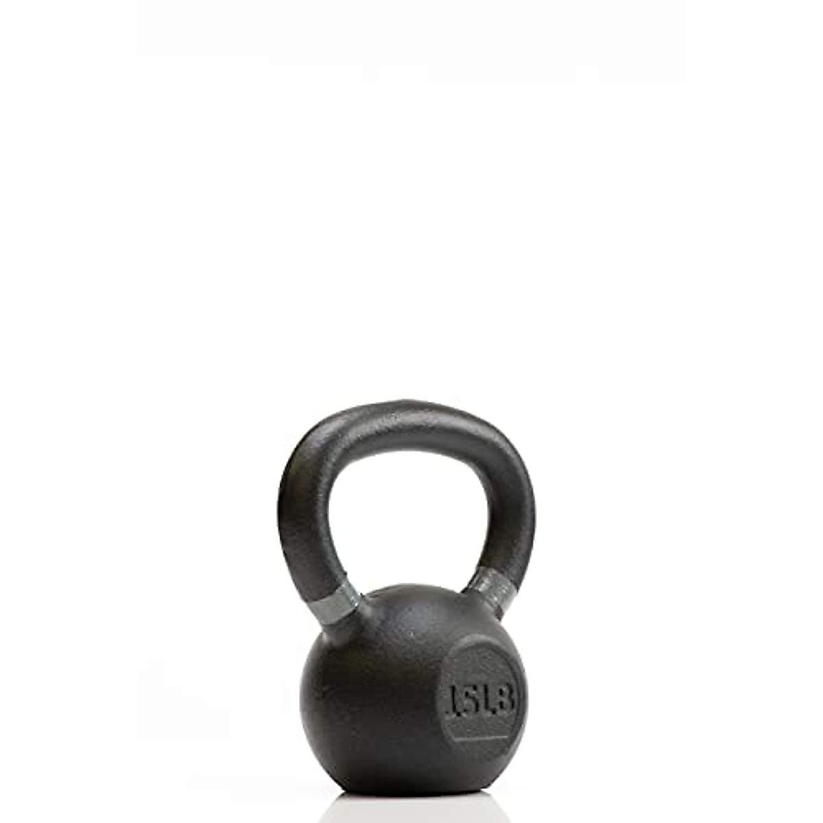 Tru Grit Fitness – Cast Iron Kettlebells – 15lb – Easy Grip Handle – Powder Coated - Home Gym or Office Strength Training Equipment