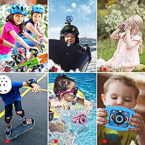Rehomy Waterproof Camera for Outdoor Sports 1080P Toddler Digital Camera with 2GB Memory Card