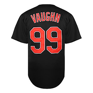 TKJPYWYH Ricky Vaughn 99 Movie Baseball Jersey,90s Hip Hop Clothing Stitched Sports Fan Shirt Navy Grey White S-3XL(99 Navy,XX-Large)