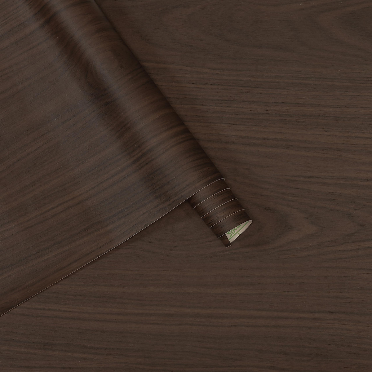 BAYYA Dark Brown Wood Grain Contact Paper Waterproof Peel and Stick Wallpaper Black Walnut Furniture Sticker for Kitchen Cabinet Table Floor Shelf Drawer Liner Self-Adhesive Vinyl Film Wall Covering