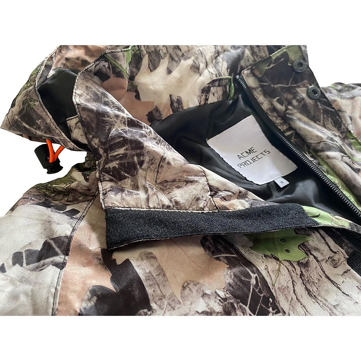 Acme Projects Men's Rain Suit (Jacket + Pants), 100% Waterproof, Breathable, Taped Seam, 10000mm/3000gm, YKK Zipper (as1, alpha, l, regular, regular, Camouflage)