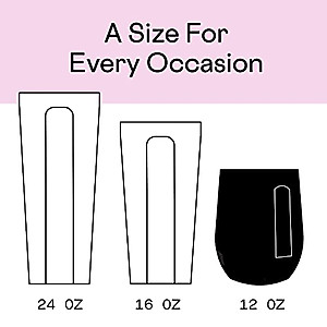 Corkcicle Stemless Wine Glass Tumbler, Triple Insulated Stainless Steel, Easy Grip, Non-slip Bottom, Keeps Beverages Chilled for 9 Hours, Gloss Powder Blue, 12 oz