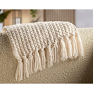Lumina Lou Knitted 50"x70" Oversized Throw for Couch & Bed - Super Soft & Cozy Chenille Knit Decorative Blanket