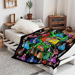 Gorilla Blanket Boys Gorilla Throws Blanket Children's Nap Blanket- Soft Lightweight Plush Tag Blanket Cozy (60in x 80in)