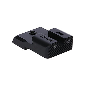 TRUGLO Tritium Pro Handgun Night Sights, Compatible with CZ P10 Handguns | Compact Gun Sights with Daylight White Dots, Night Tritium Dots & Orange Focus Lock Front Ring