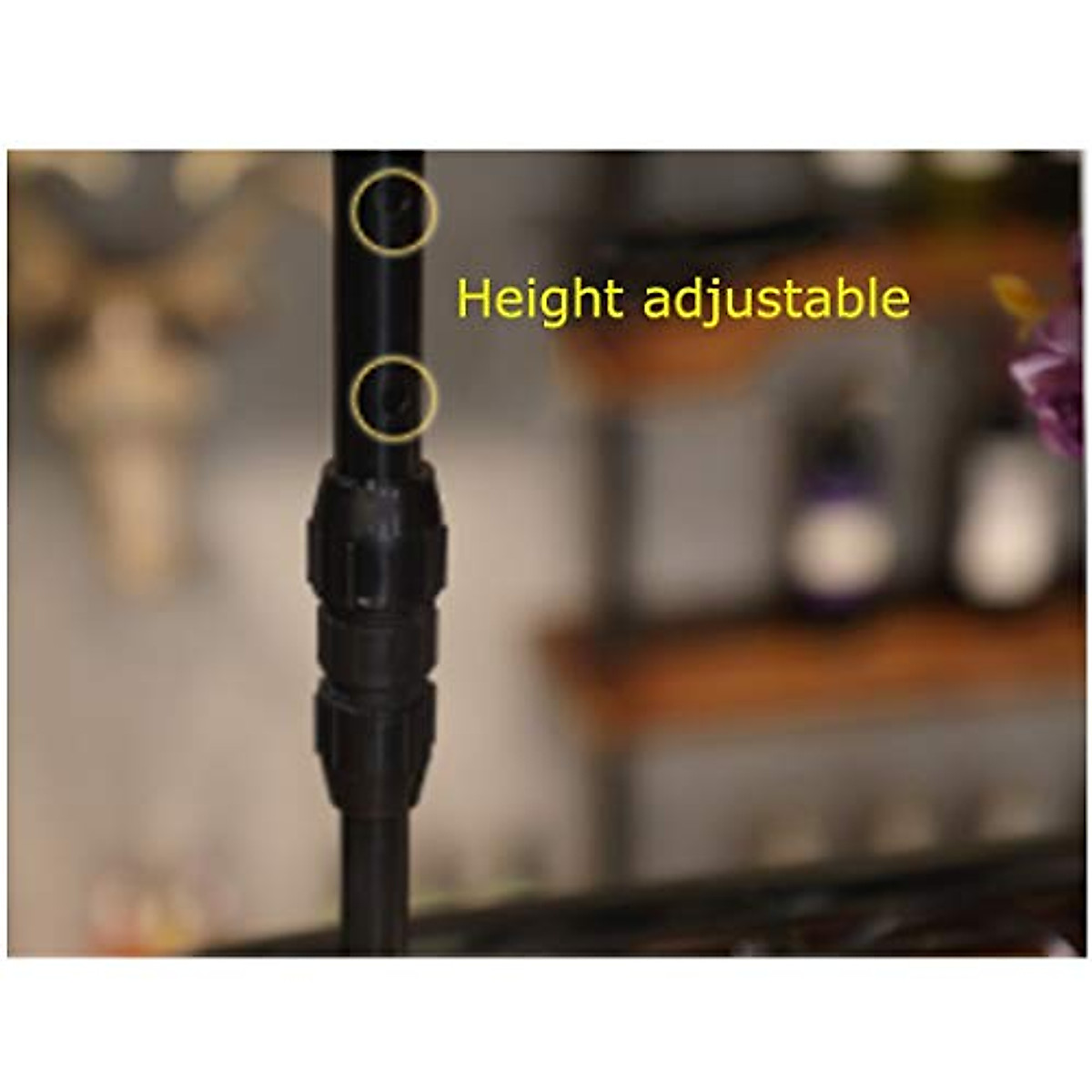 Stylish Simplicity Wine Glass Holder Vintage Iron Inverted High Glass Holder Simple Creative Display Decoration Stylish Simplicity Bottle Holder Adjustable Wine Glass Holder (Bronze 100 * 25Cm), PIB