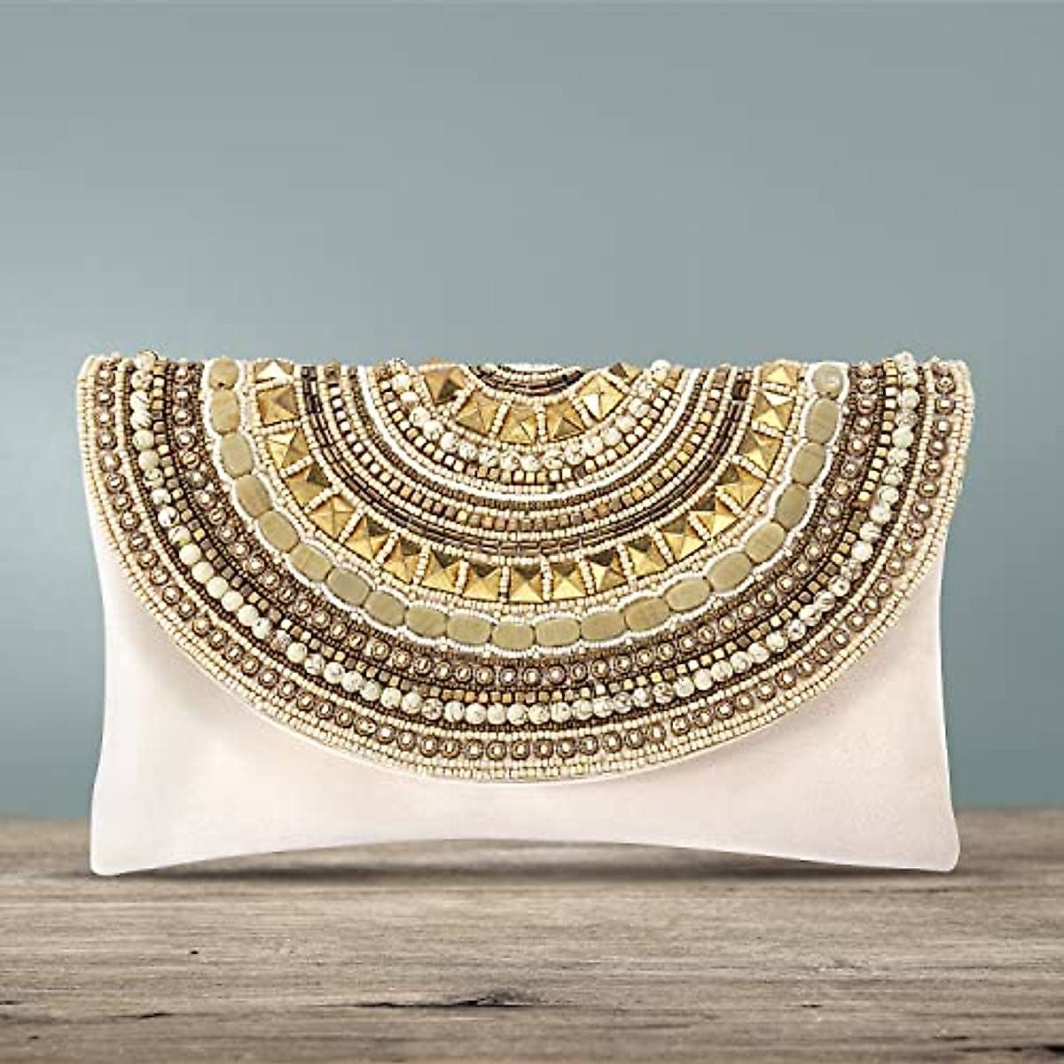 Aheli Indian Clutch Purses Women Wedding Handmade Evening Handbags Party Bridal Clutch