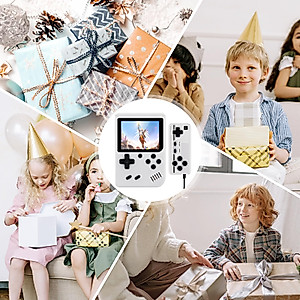 BLANDSTRS Handheld Game Console, Retro Game Player with 500 Classic FC Games 3.0 inch Screen, Rechargeable Battery Portable Games Controller