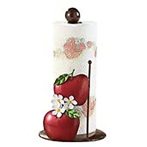 Collections Etc Metal Apple Blossom Paper Towel Holder