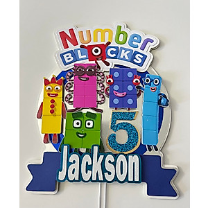 Number Blocks Cake Topper