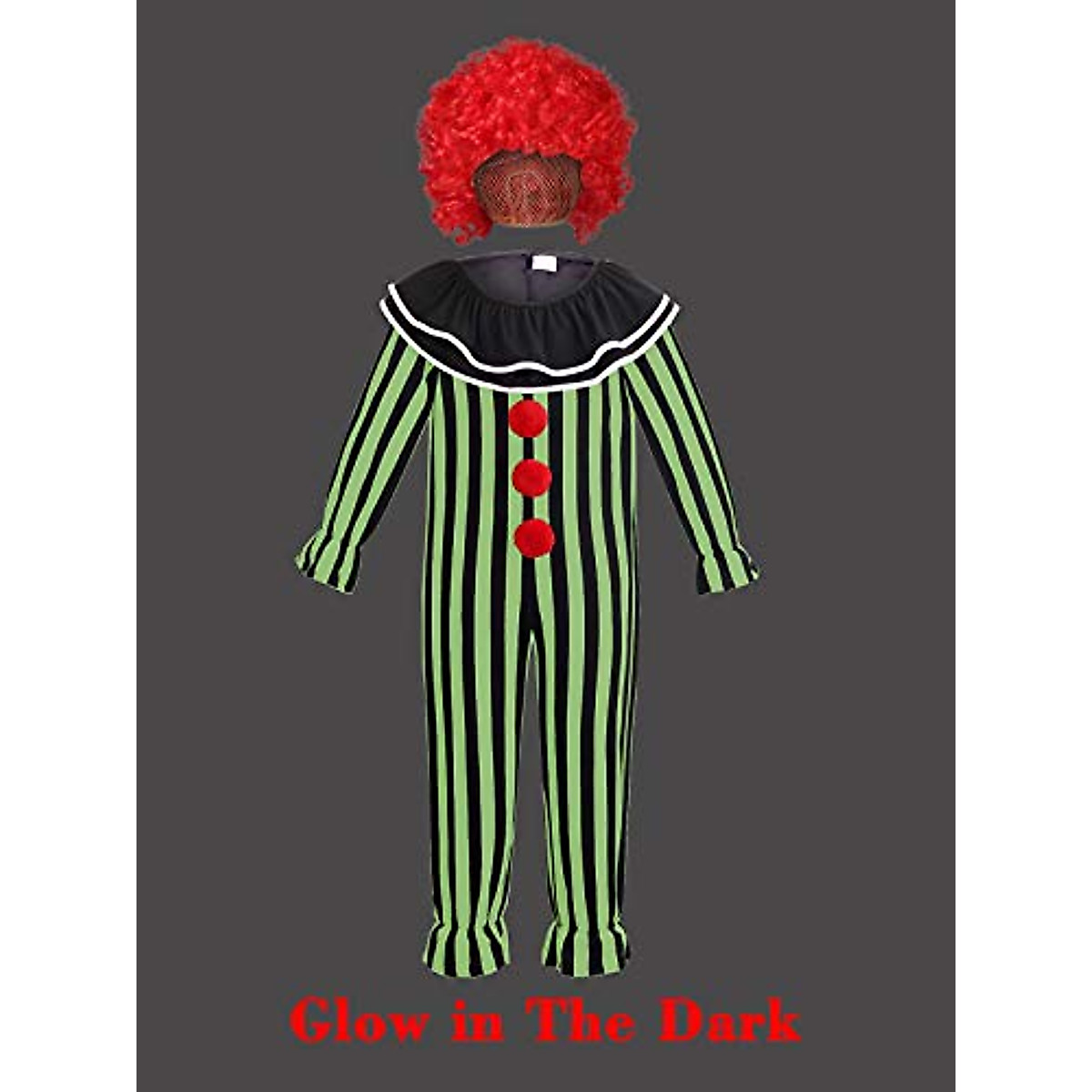yolsun glow clown costume (6-8 Years