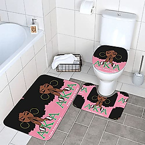 Bathroom Rugs Sets 3 Piece Aka SOR-Ority 10 Bathroom Shower Rugs with U-Shaped Contour Toilet Mat Large Contour Mat, Bathroom Floor Mats