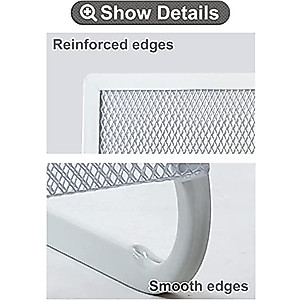 Magazine Rack Brochure Display Rack Steel Magazine Rack, Library Exhibition Hall Exhibition Literature Poster Organizer Rack 4 Tiers, Easy to Assemble (Color : White)