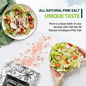 Soeos Whole Black Peppercorns 16oz + Himalayan Pink Salt 2lb, Salt and Pepper for Grinders, Black Peppercorn Refil, Pink Himalayan Sea Salt, 2 Piece Set