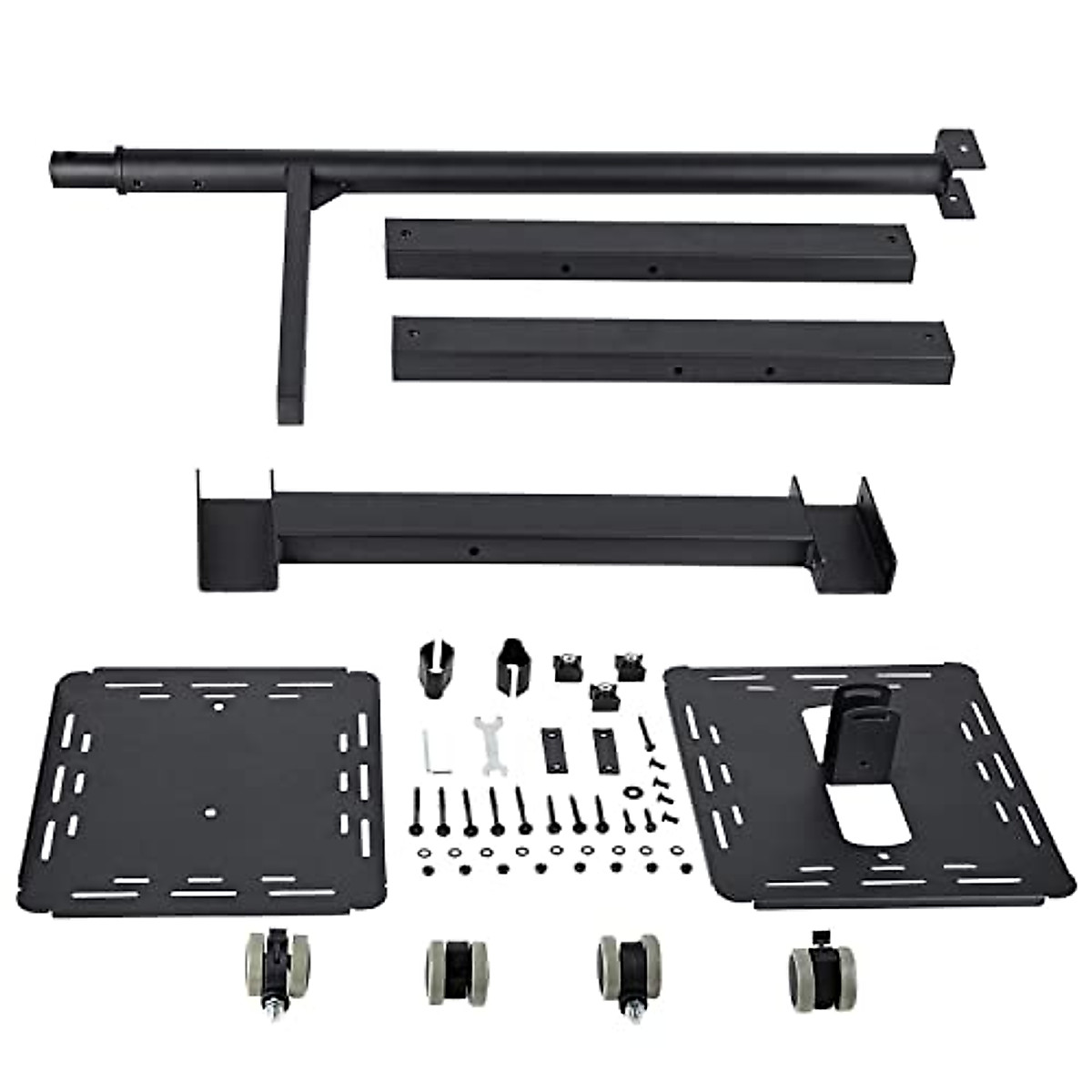 StarTech.com Mobile Projector and Laptop Stand/Cart - Heavy Duty Portable Projector Stand (2 Shelves, hold 22lb/10kg each) - Height Adjustable Rolling Presentation Cart w/Lockable Wheels (ADJPROJCART)