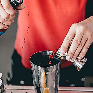 Cocktail Jigger for Bartending, MOSEHOOT Huge Double Jigger 2 oz 1 oz Made from Thick Stainless Steel 304, Premium Bar Alcohol Measuring Tools