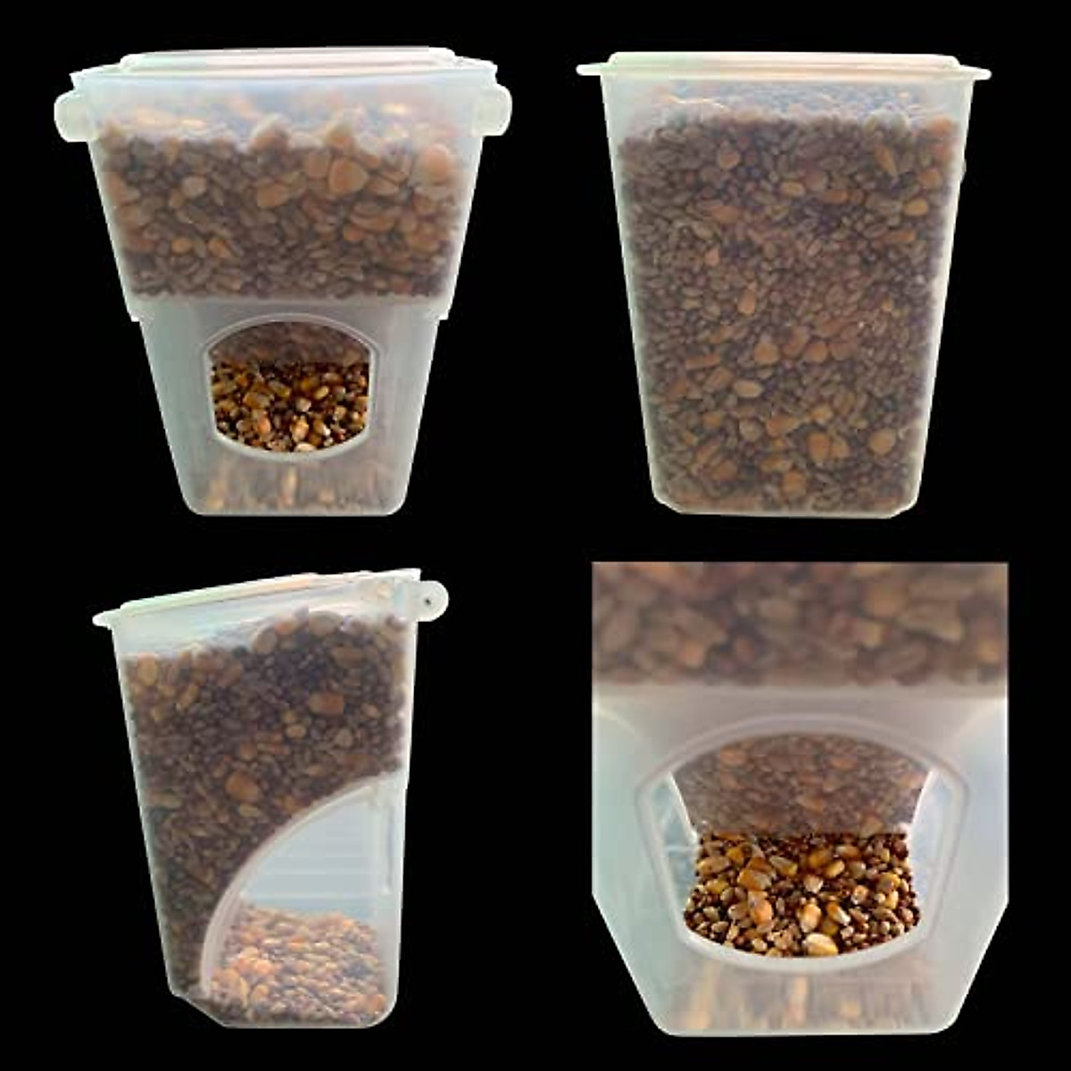 Automatic Pigeon Bird Feeder -Parrot Feeder Cage Accessories Supplies for Parakeet Canary Cockatiel Finch