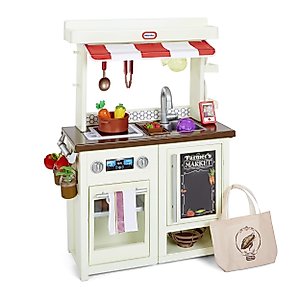 Little Tikes First Market Kitchen Pretend Play Kitchen w/Over 20 Accessories