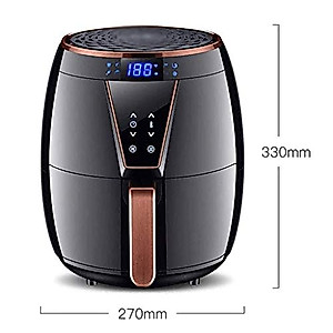 Black air fryer, low fat, high-speed heating energy, easy to clean, can be used for French fries Commemoration Day