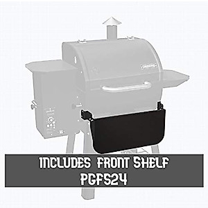 Camp Chef PG24MZG SmokePro Slide Smoker with Fold Down Front Shelf Wood Pellet Grill, Pack of 1, Black