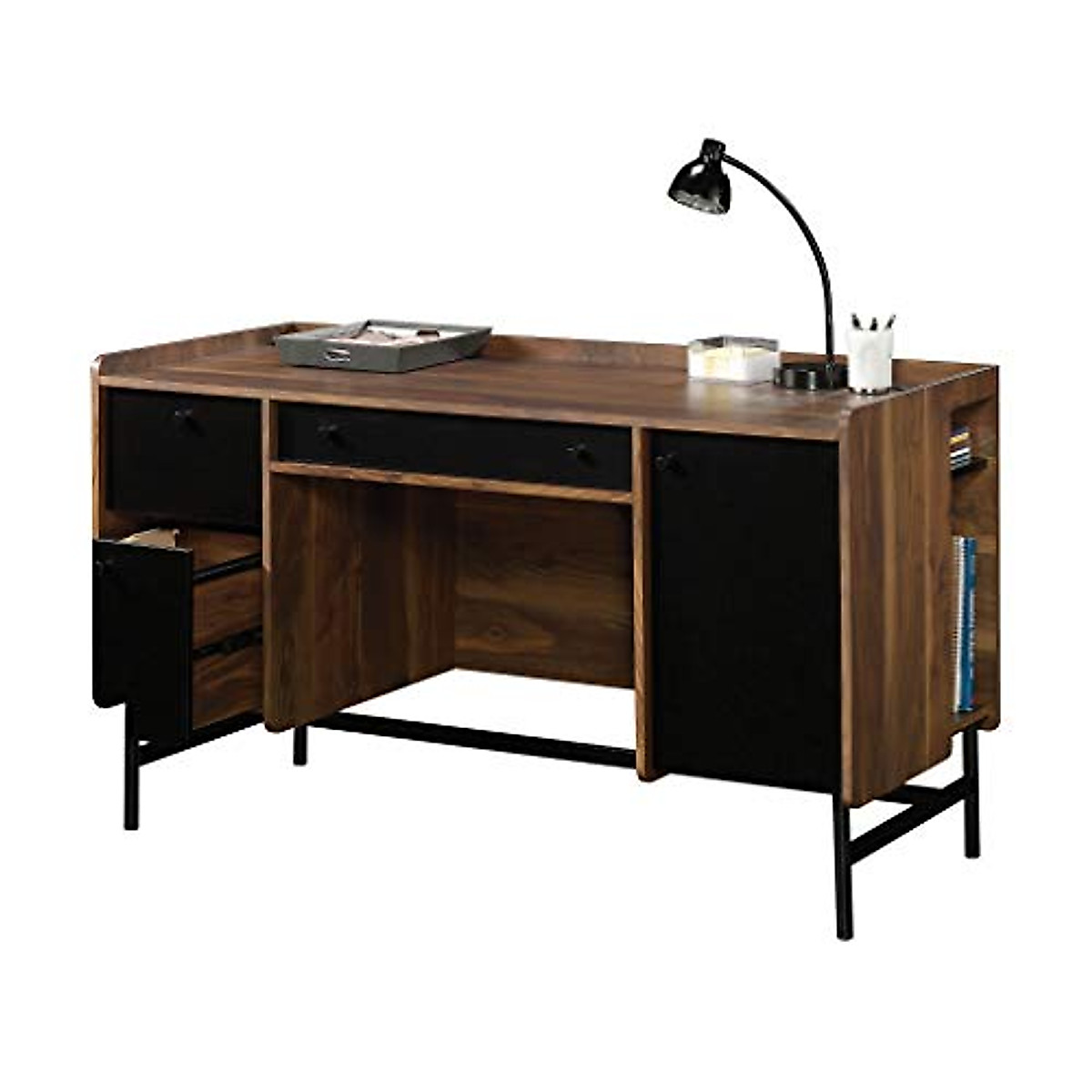 Sauder Harvey Park Desk, Grand Walnut finish