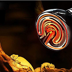 MD Lighting Mini Ceramic Infrared Heat Emitter Bulb(2 Pack), 100W Reptile Heat Lamp Bulb for Pet Amphibian Snake, Turtle, Lizard, Chicken, Brooder Coop, No Light, 110V