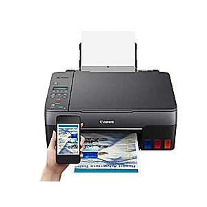 Canon G3260 All-in-One Printer | Wireless Supertank (Megatank) Printer | Copier | Scan, with Mobile Printing, Black, one Size (4468C002)
