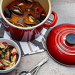 Le Creuset Enamel On Steel Stockpot, 8 qt., Cerise