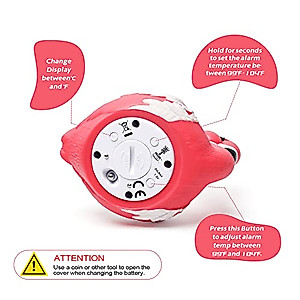 Doli Yearning Upgrade Baby Bath Thermometer Flamingo Room Temperature| Water Thermometer|Kids' Bathroom Safety Products| Baby Bath