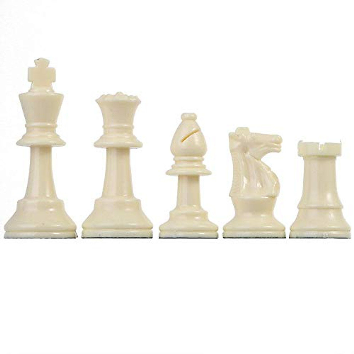 Chess Pieces, Plastic Chess Set International Chess Set Complete Chess Set Black and White (M)