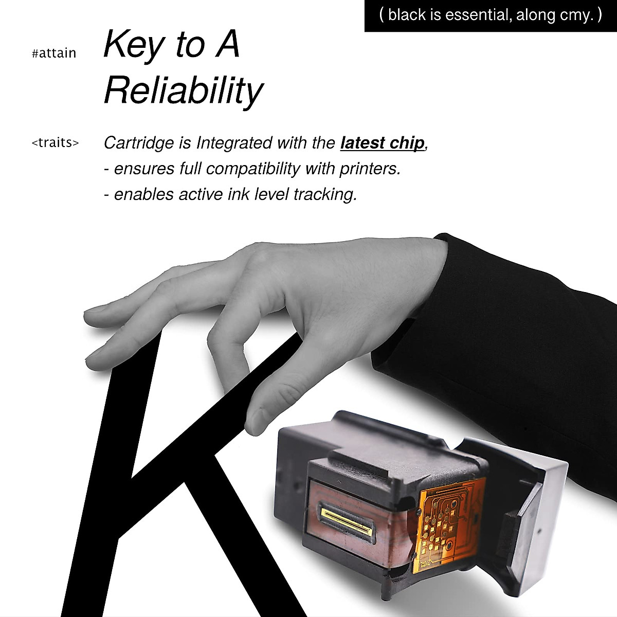 CKMY Remanufactured PG 240 Black Ink Cartridge Replacement for Canon 240 XL PG-240XL Used for Canon Pixma MG3620 TS5120 MG3600 MG3520 TS5100 MX472 MG3222 MG3220 MX452 MX432 MG3122 Printer (1 Pack)