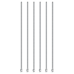 PATIKIL Blunt Tip Dispensing Needle 10G, 6 Pcs 10 Inch Stainless Steel Liquid Dispenser Needles with Lure Lock for Refilling Liquid Inks Adhesives Glue