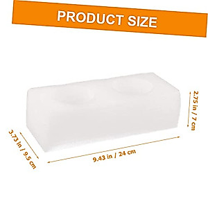 YARNOW 2pcs Takeaway Cup Holder Pool Drink Floats Beverage Packing Stand Cup Holders for Drinks Takeout Holder Foam Pool Floats Takeout Cup Carrier Water Cup Epe Pearl Cotton Coffee White