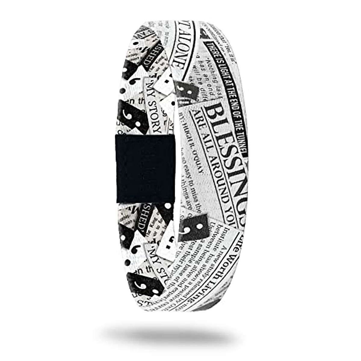 ZOX Bracelets — My Story Isn't Finished | Stretchy Elastic Band with Motivational Affirmations and Beautiful Artwork, Great Gift for Men, Women, and Kids (Medium)