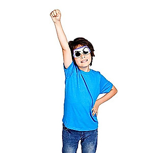 Sun-Staches Costume Sunglasses Lil' Characters Toy Story Buzz Party Favors UV400, Purple, Beige, Black (SG3203)