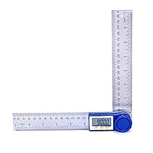 Suncala Digital Angle Finder Protractor with Zeroing and Locking Function, 7-Inch Stainless Steel Angle Finder Ruler