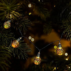 ibasenice 1Set LED Globe String Light Porch Led String Lights LED Outdoor Light String for Holiday Party Home Patio Garden Backyard Decoration