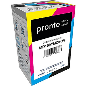 Bodno 2 x Magicard Pronto 100 Printer MD100YMCKO Color Ribbon - YMCKO - 100 Prints Software Demo Card