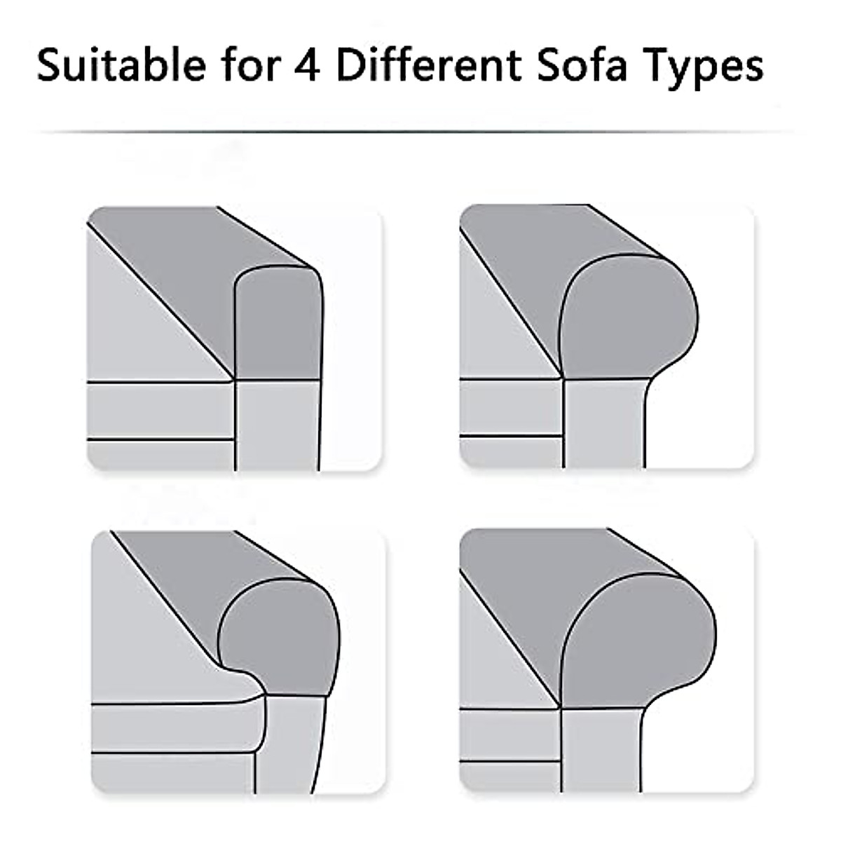 Kaket 2 PCS Arm Rest Covers Sofa, Chair Arm Protectors Stretch, Sofa Armchair Couch for Sofa, Armchair, Couches, Recliner (Light Green)