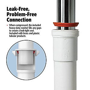 Plumb Pak K400PC 1/2 or 1 1/4, Chrome P Trap