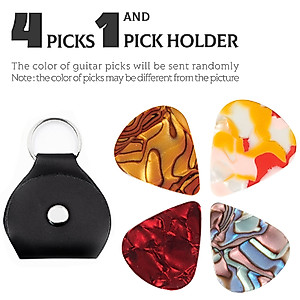 LALAOKS Guitar Wall Mount Guitar Hanger Metal Black for Acoustic Electric Bass Guitars Ukulele and More Instruments (Guitar Type)