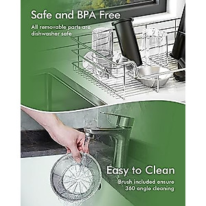 Juicer Machines, SiFENE Compact Centrifugal Juicer Extractor, Juice Maker for Vegetable and Fruit with 3-Speed Setting, BPA Free, Easy to Clean, Black