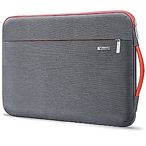 Voova Laptop Sleeve Case 15.6 Inch, 360° Protective Computer Carrying Bag Compatible with Macbook Pro 15 16 M1 Pro/Max,15-16" Microsoft Hp Lenovo Acer Asus Chromebook with Organizers, Waterproof, Grey